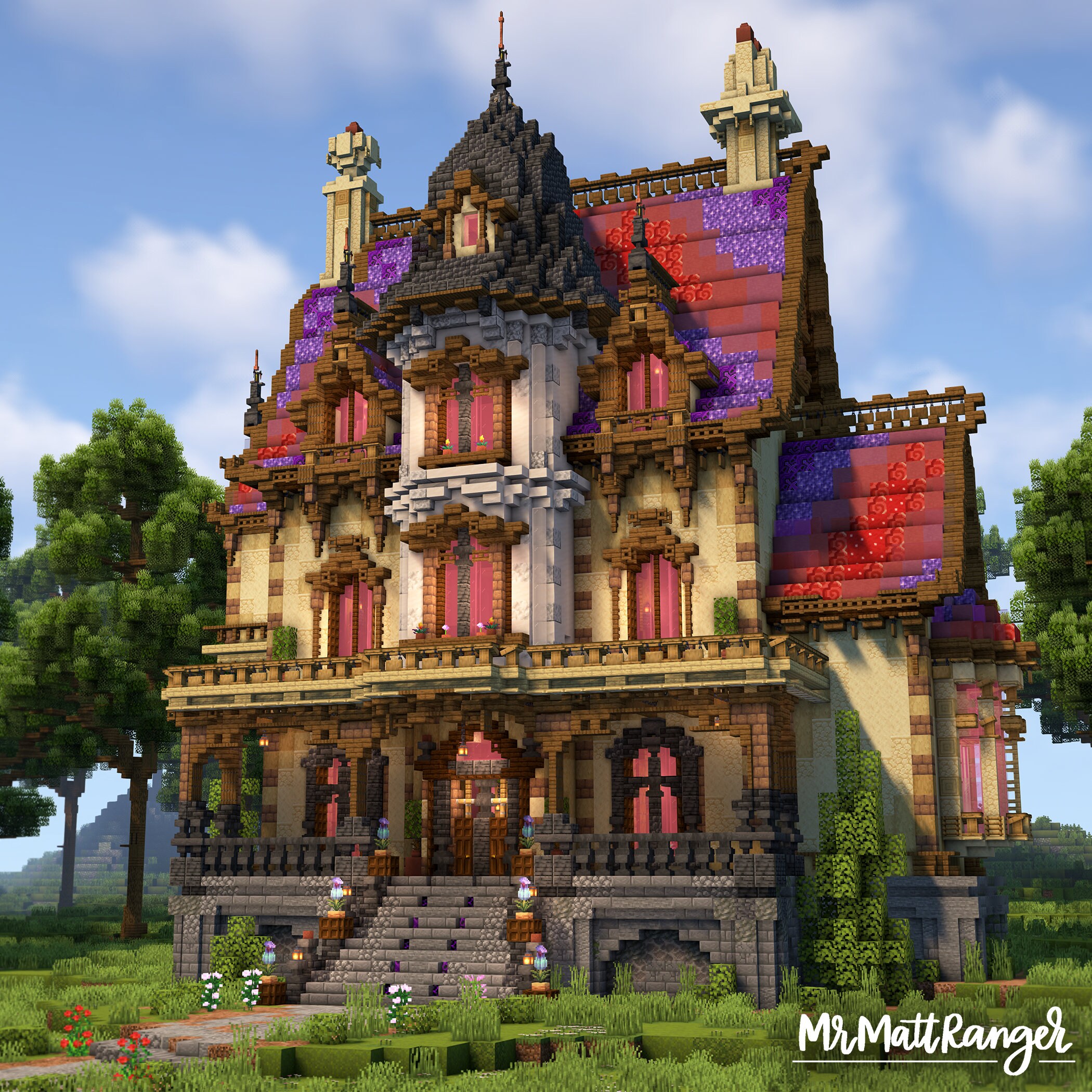 Build Download Victorian Minecraft House - Etsy