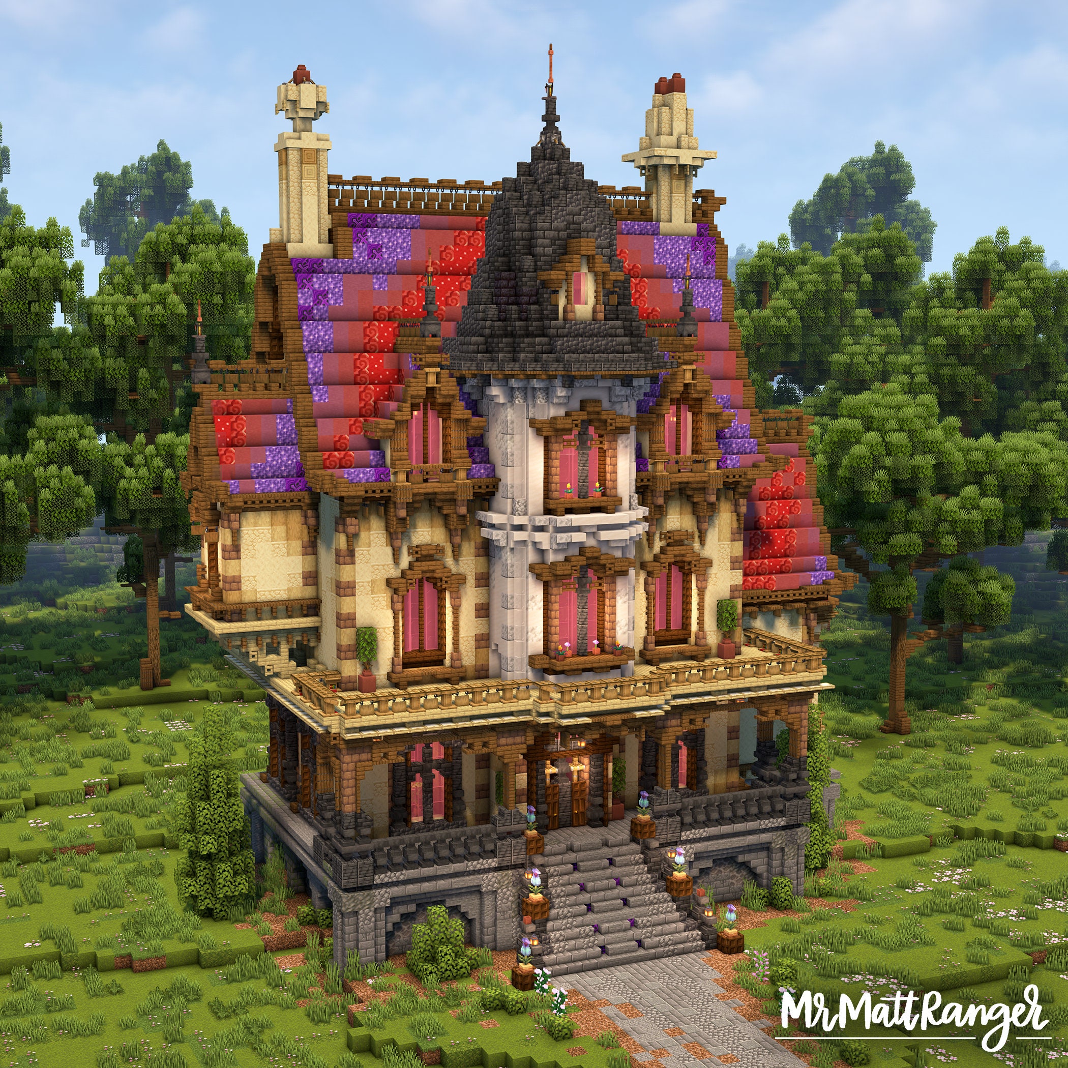 Build Download Victorian Minecraft House - Etsy