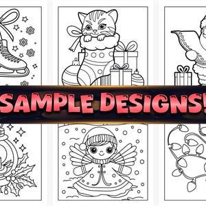 Bold and Easy Christmas Coloring Pages, 30 Pages, 120 Designs ...