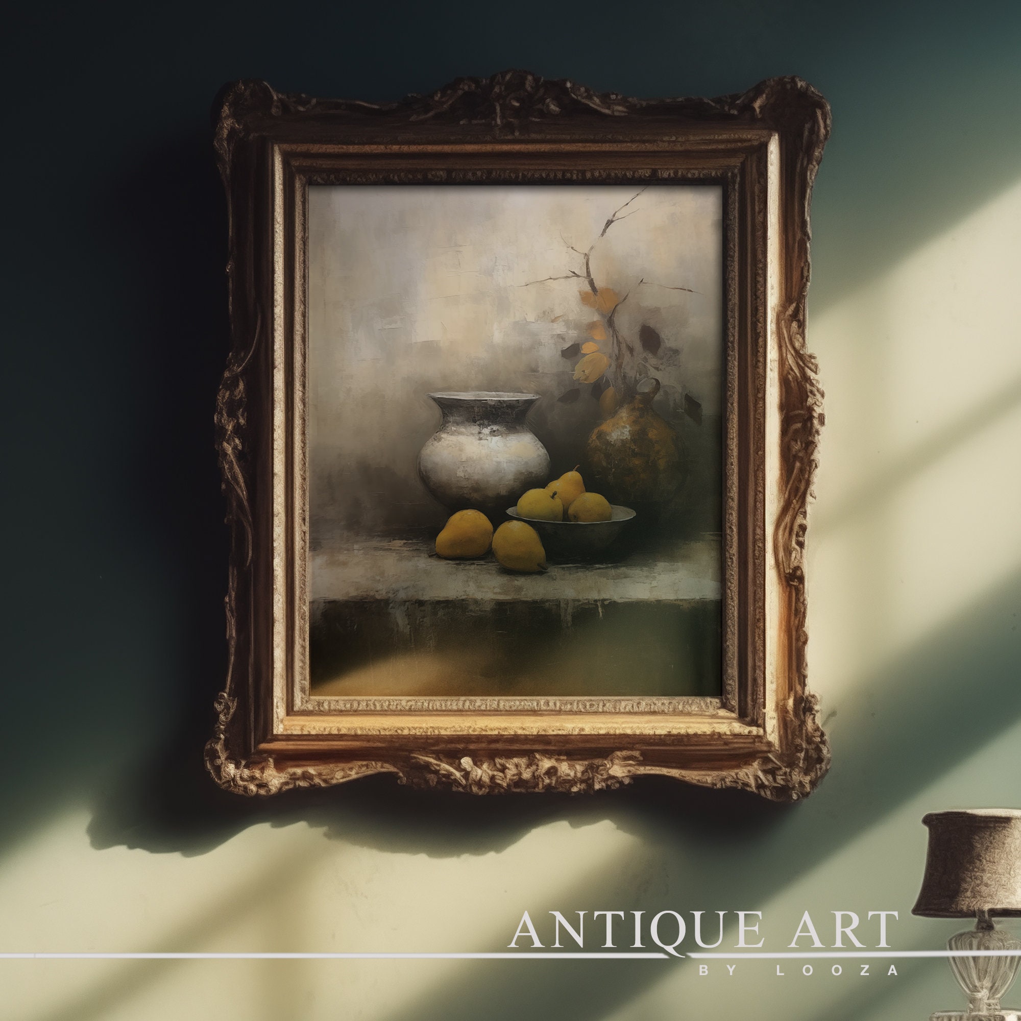 PRINTABLE Vintage Still Life Painting | Digital Download | Fruit and ...