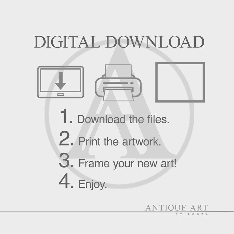 PRINTABLE Vintage Still Life Painting | Flowers and Vase | Digital ...