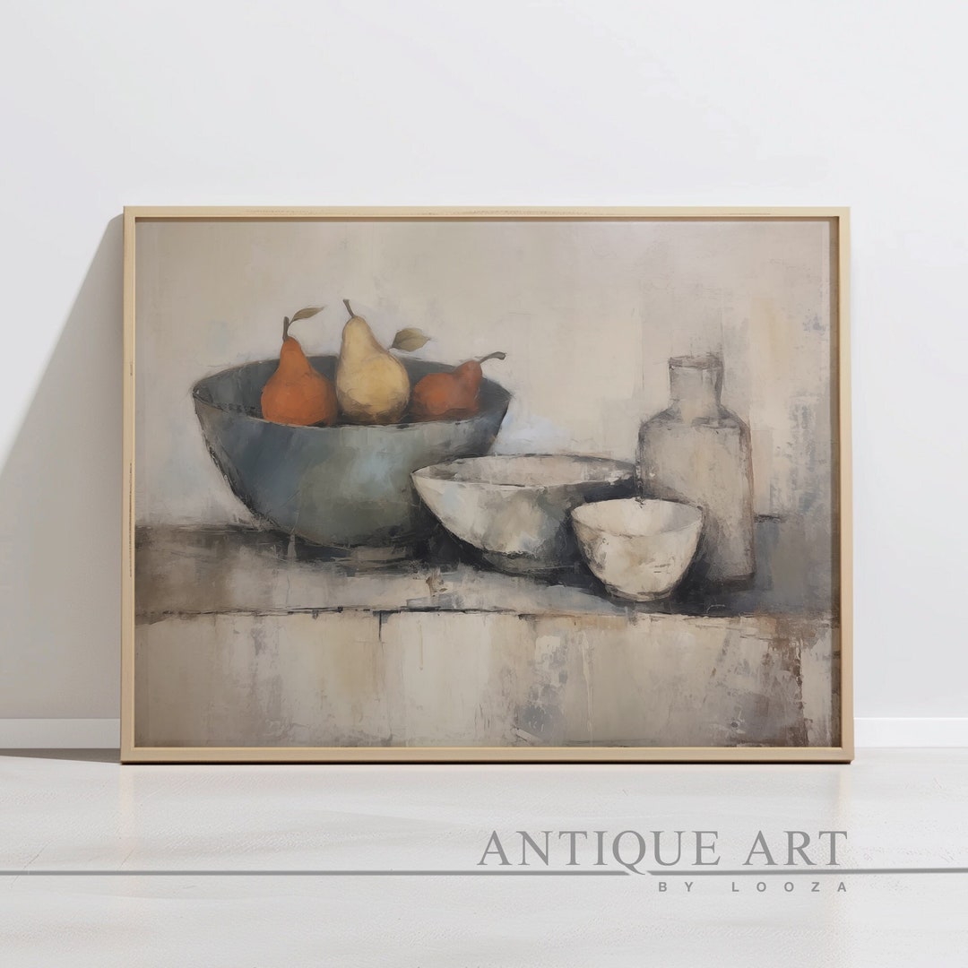 PRINTABLE Vintage Still Life Painting | Flowers and Vase | Digital ...
