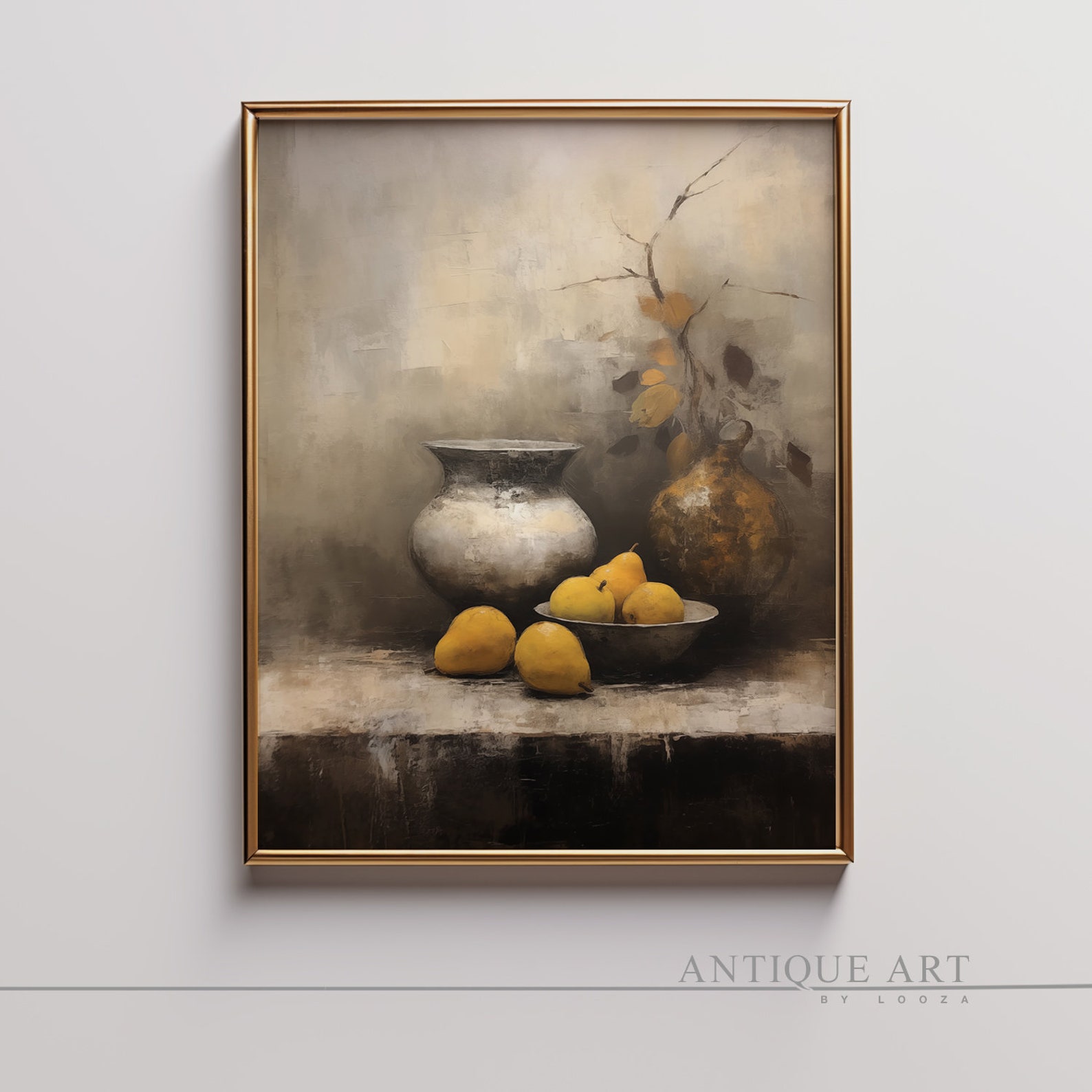 PRINTABLE Vintage Still Life Painting | Digital Download | Fruit and ...