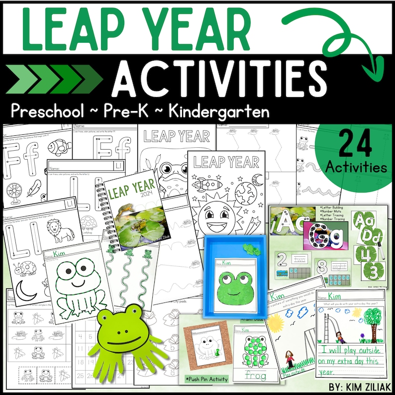 LEAP YEAR 2024- Leap Day- Printables and Activities for Preschool, Pre ...