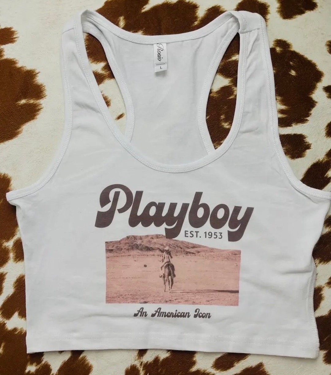 Playboy Cropped Tank Top - Etsy