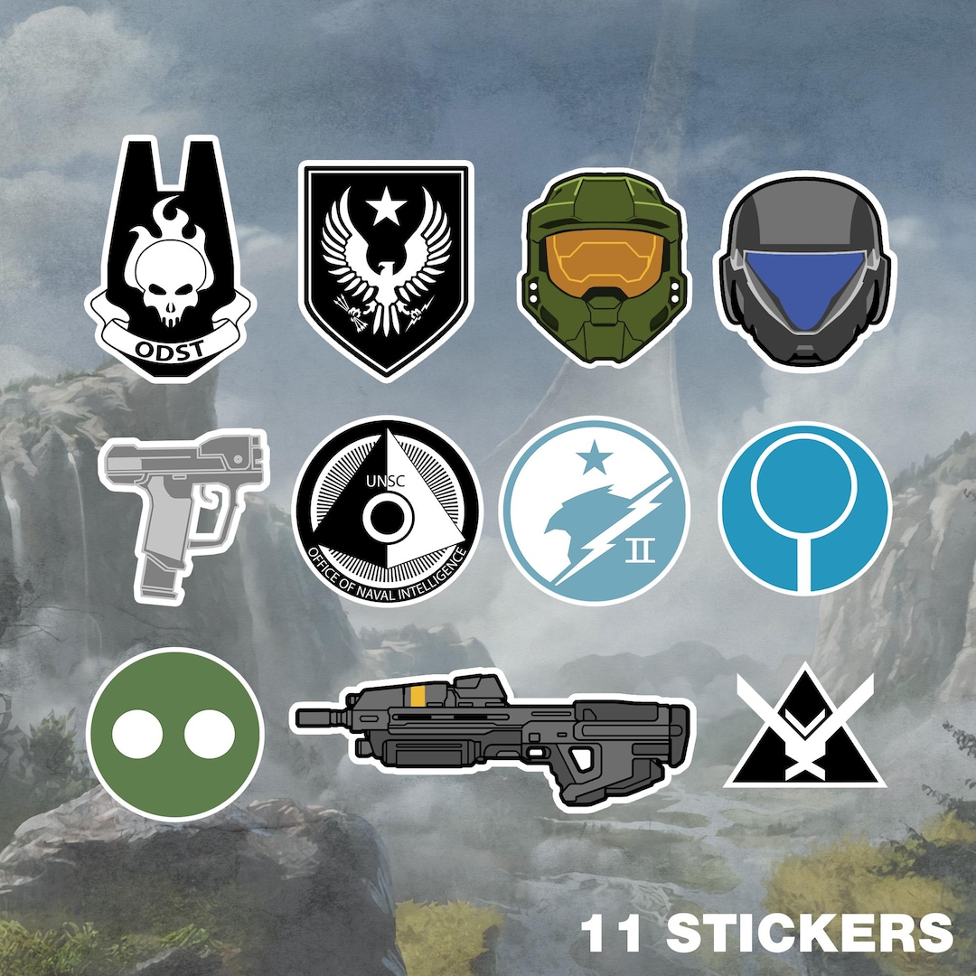 Halo Sticker Pack | Master Chief Sticker, ODST Sticker, Reclaimer ...