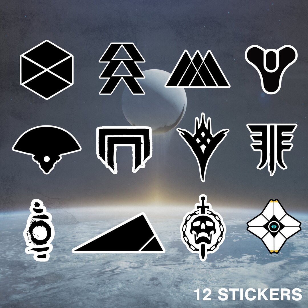 Destiny Sticker Pack Titan Sticker, Hunter Sticker, Warlock Sticker ...