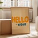 Welcome Entryway Hello Print- Retro Wall Art, Trendy Wall Art, Funky ...