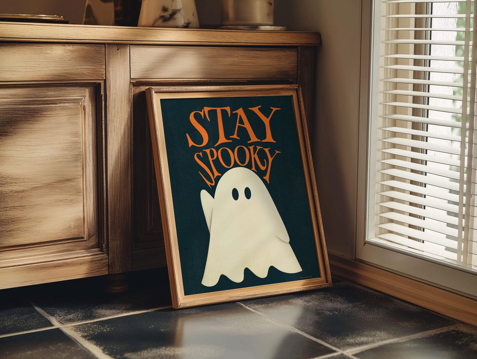 Stay Spooky Ghost Print, Halloween Wall Art, Halloween Decor, Halloween ...