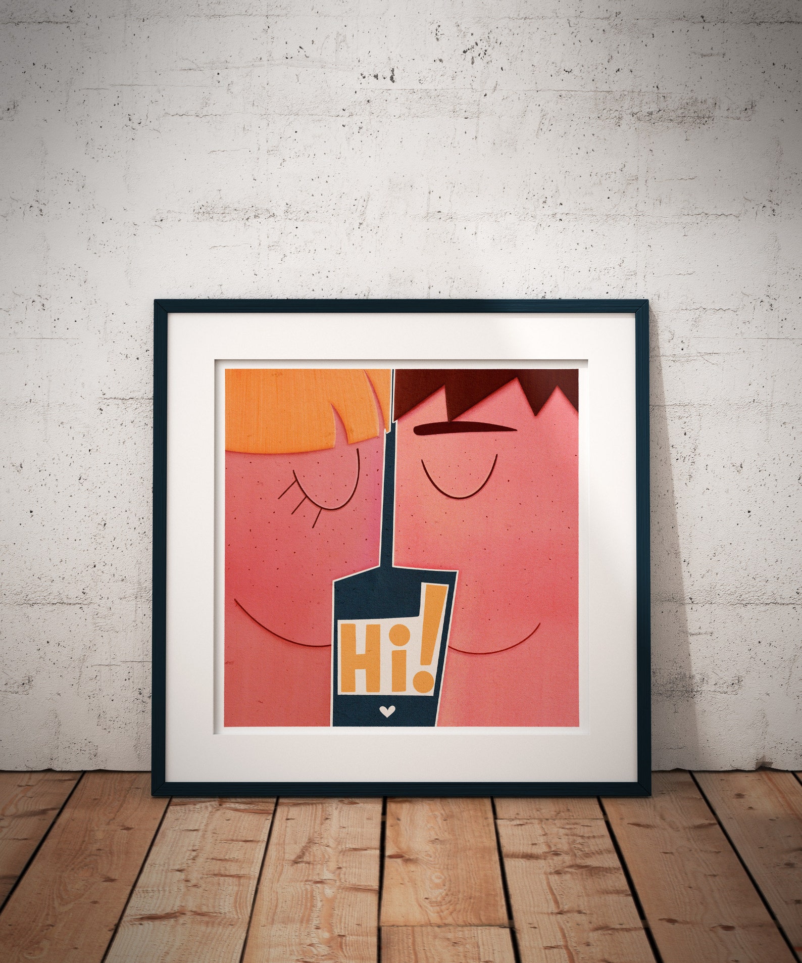 Hi Love Print High Resolution Downloadable Art Print Digital Download ...