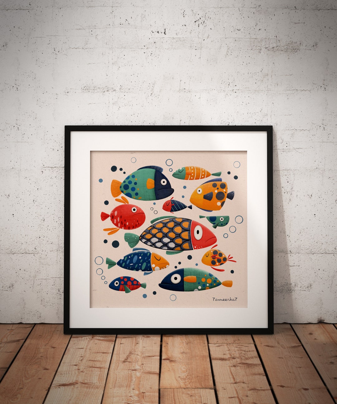 Grumpy Fish - High Resolution Downloadable Art Print - Digital Download ...