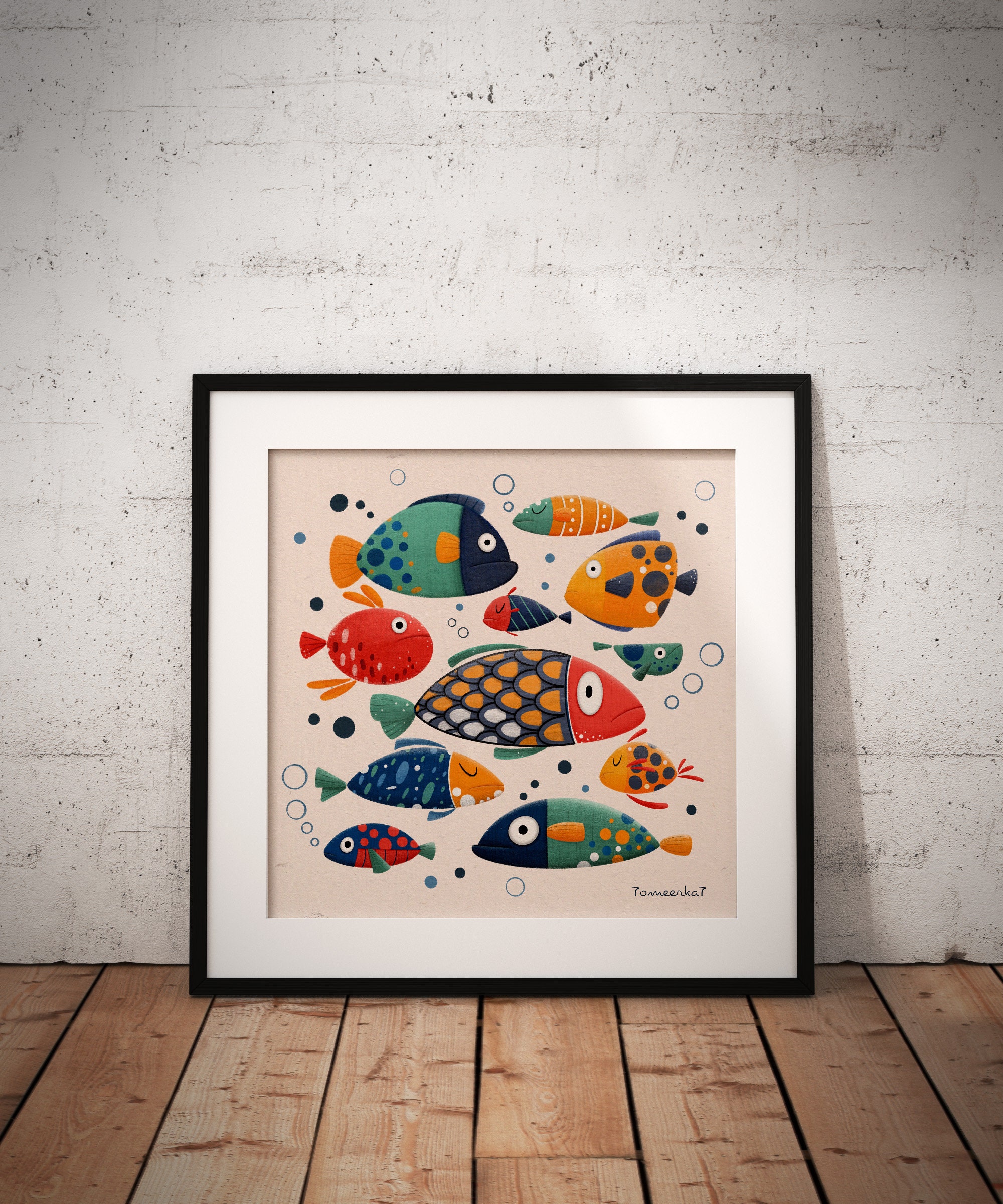 Grumpy Fish High Resolution Downloadable Art Print Digital Download ...