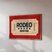 Rodeo Ticket Print - Western Decor, Retro Western Poster, Vintage ...