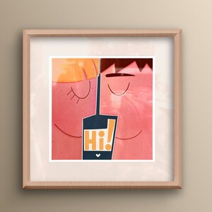 Hi Love Print High Resolution Downloadable Art Print Digital Download ...