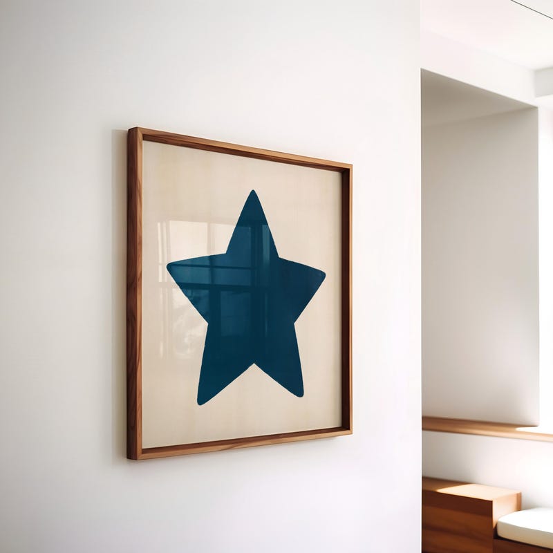 Navy Blue Star - Etsy