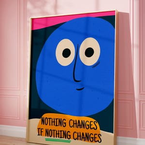 Retro Quote Funky Wall Art - Uplifting Quote Inspirational Wall Art ...