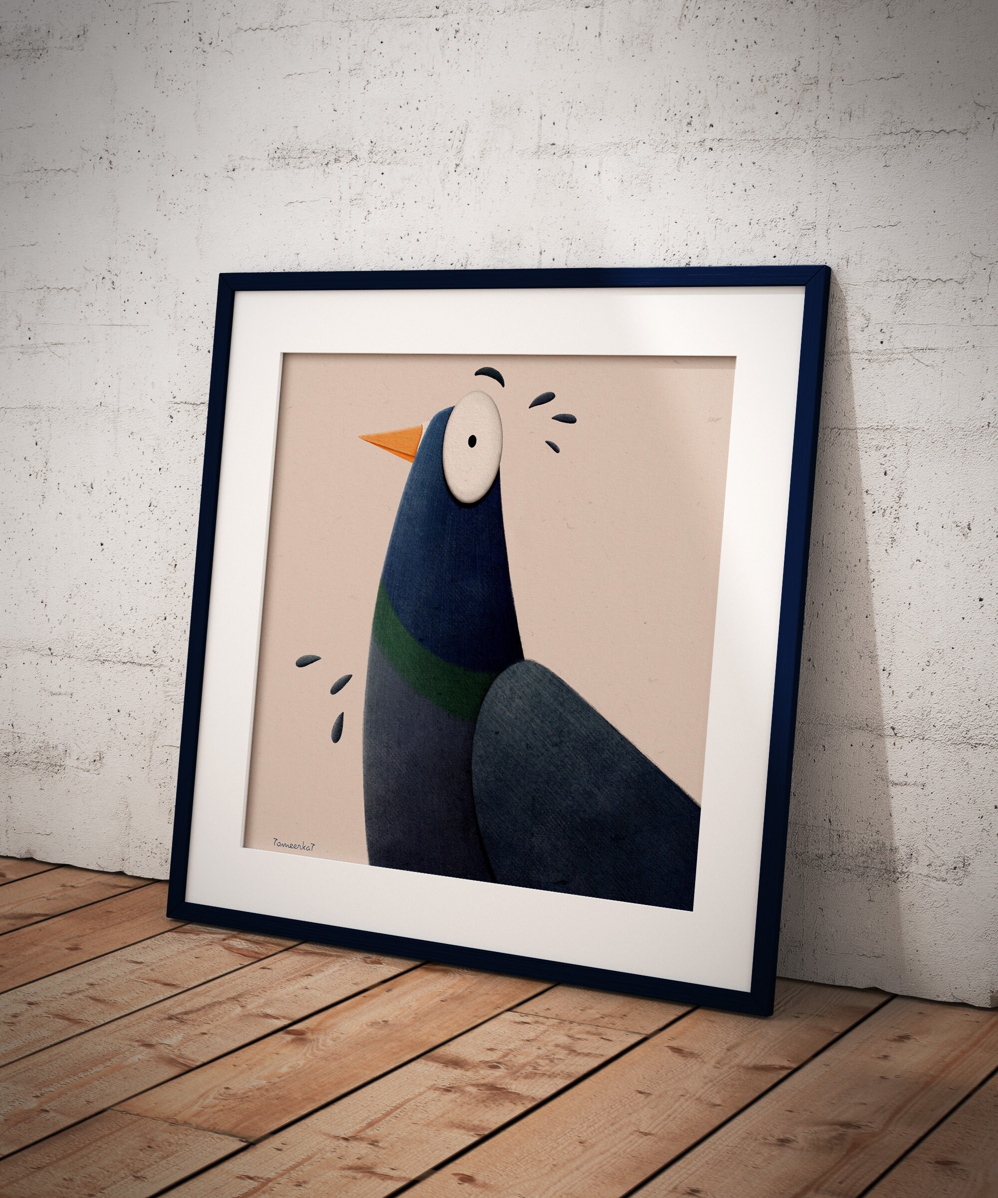 Pigeon Art Print - Pigeon Wall Art, Nursery Wall Art Kids Room Decor ...