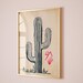 Stay Wild Western Cactus Sketch Art - Western Wall Art, Western Decor ...