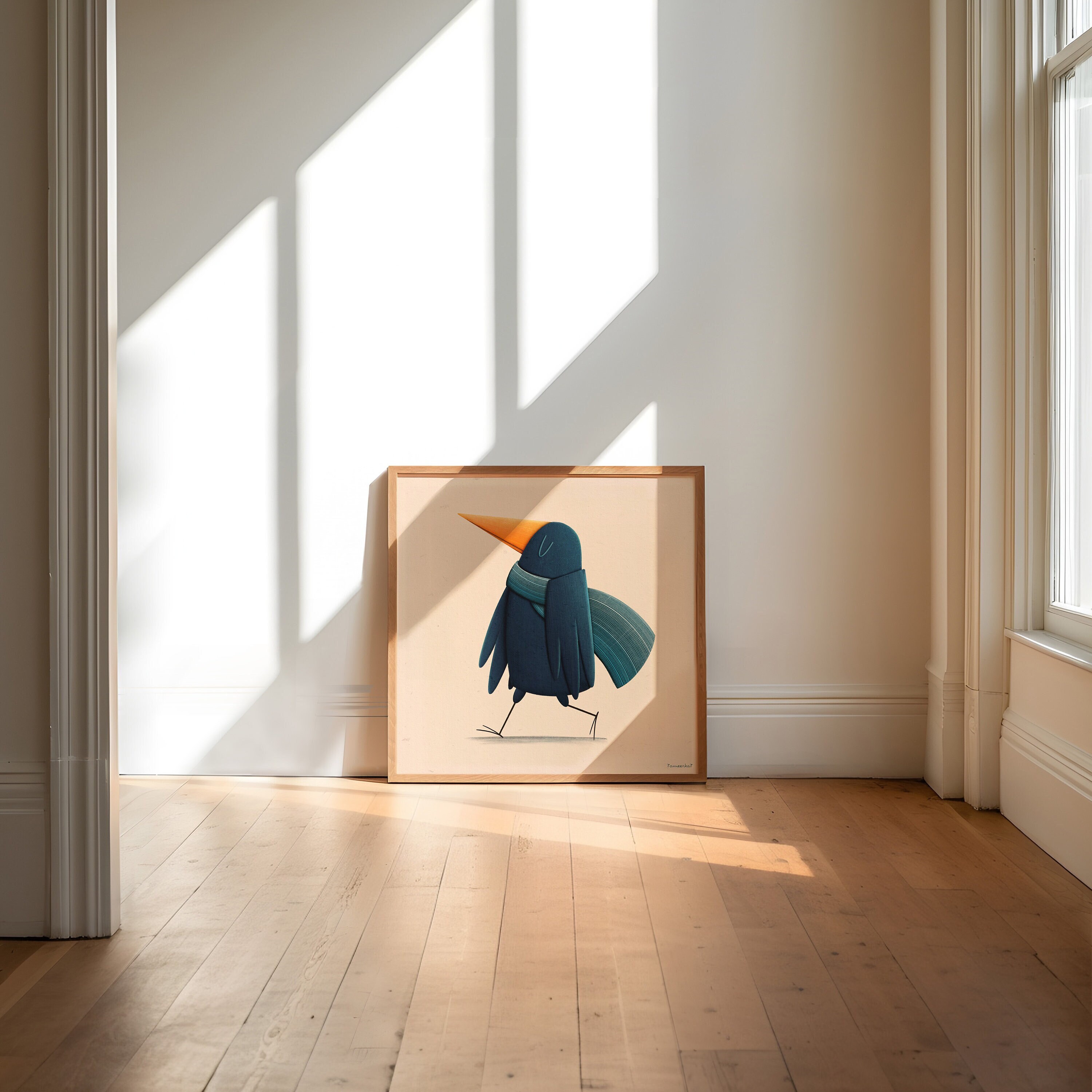 Blue Bird Print High Resolution Downloadable Art Print Digital Download ...