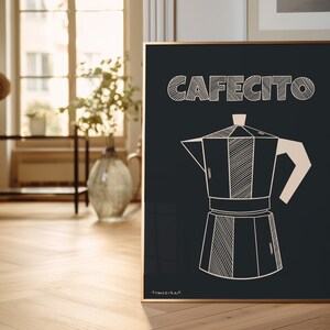 Cafecito Printable Wall Art - Coffee Bar Print, Kitchen Decor, Coffee ...