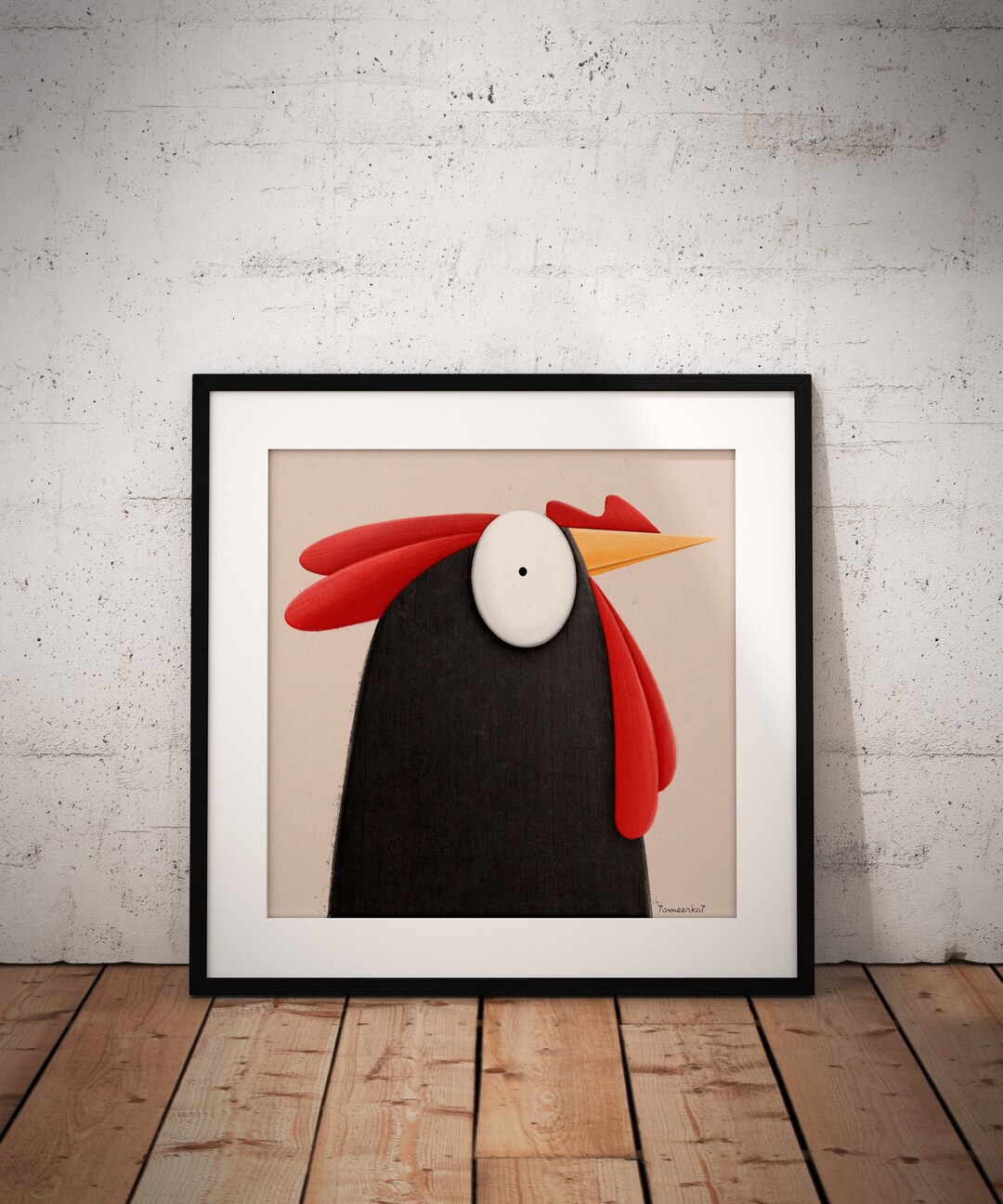 Rooster Rising High Resolution Downloadable Art Print Digital Download ...