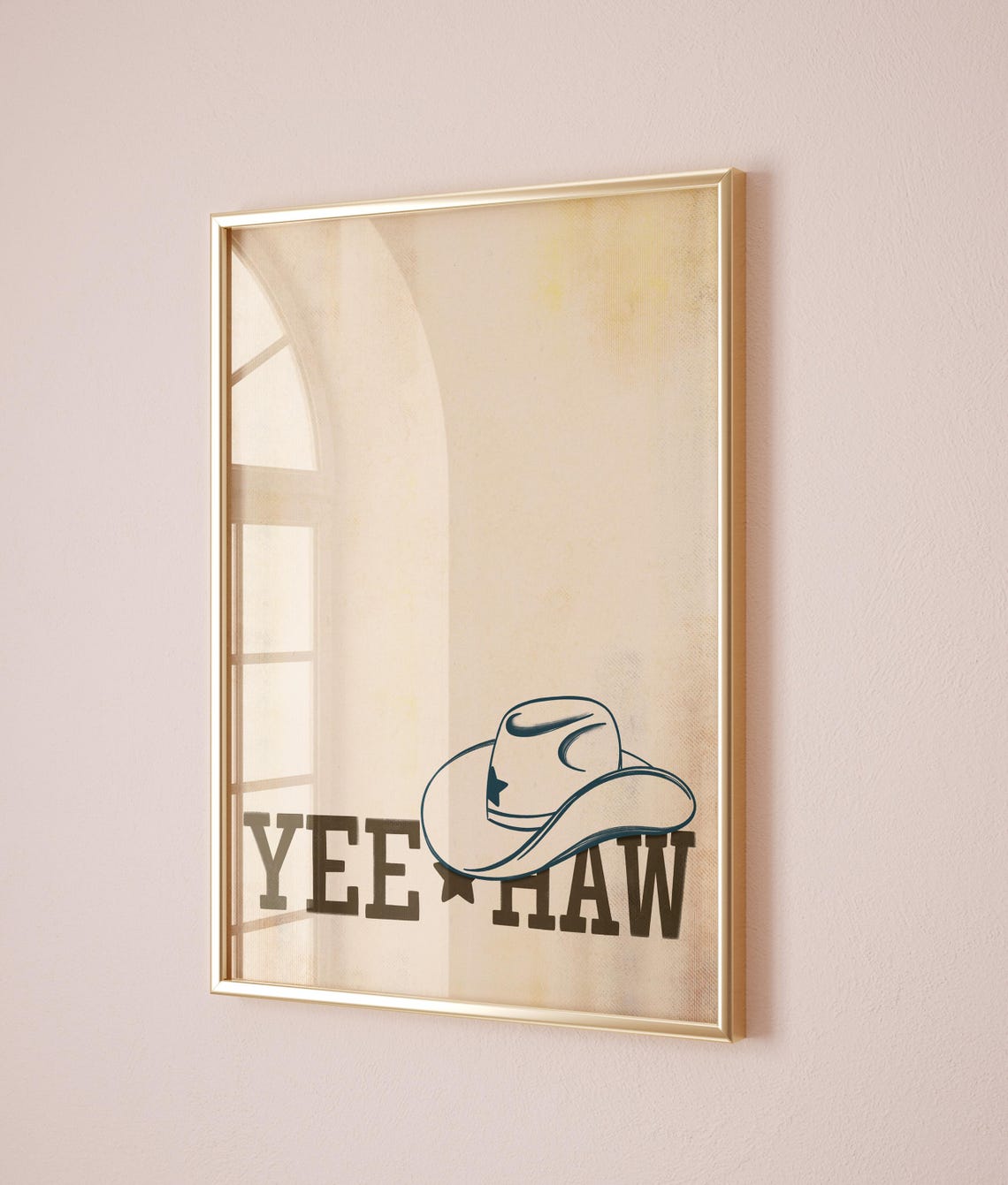 Yeehaw Wall Art - Western Decor, Vintage Western Poster, Howdy Wall Art ...