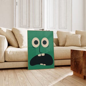 Funky Face Wall Art Print - Funny Wall Art, Uplifting Inspirational ...