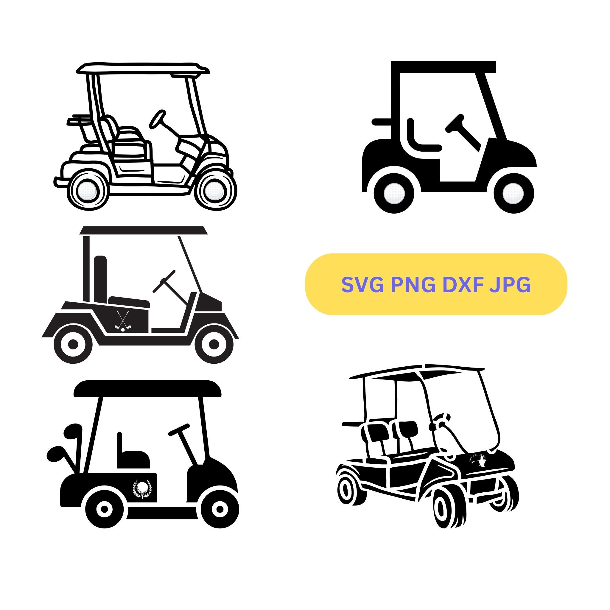 Golf Cart SVG Bundle | Golf Cart Bundle | Golf Cart Svg | Golf Buggy ...