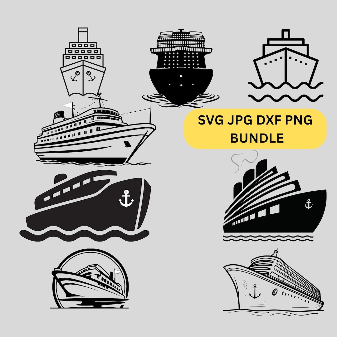 Cruise Ship SVG Bundle | Boat Bundle | Cruise Svg | Cruise Ship Bundle ...