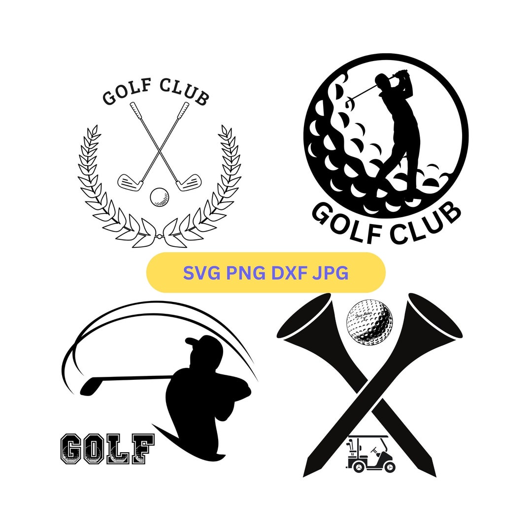 SVG Golf Bundle 2 | 4 Designs | SVG Golf Ball Bundle | Svg Golf Club ...