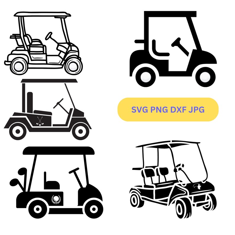 Golf Cart SVG Bundle | Golf Cart Bundle | Golf Cart Svg | Golf Buggy ...