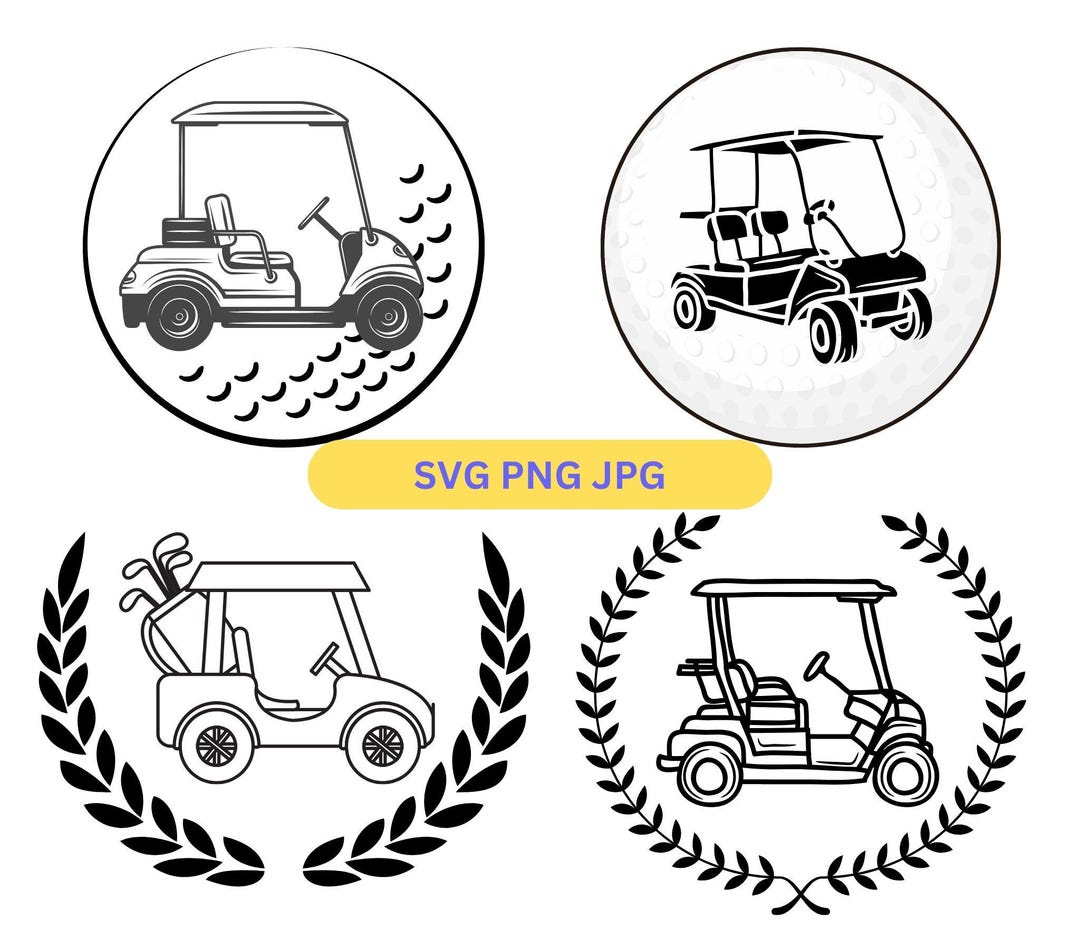 Golf Buggy SVG Bundle | Golf Cart Bundle | Golf Cart Svg | Golf Buggy ...