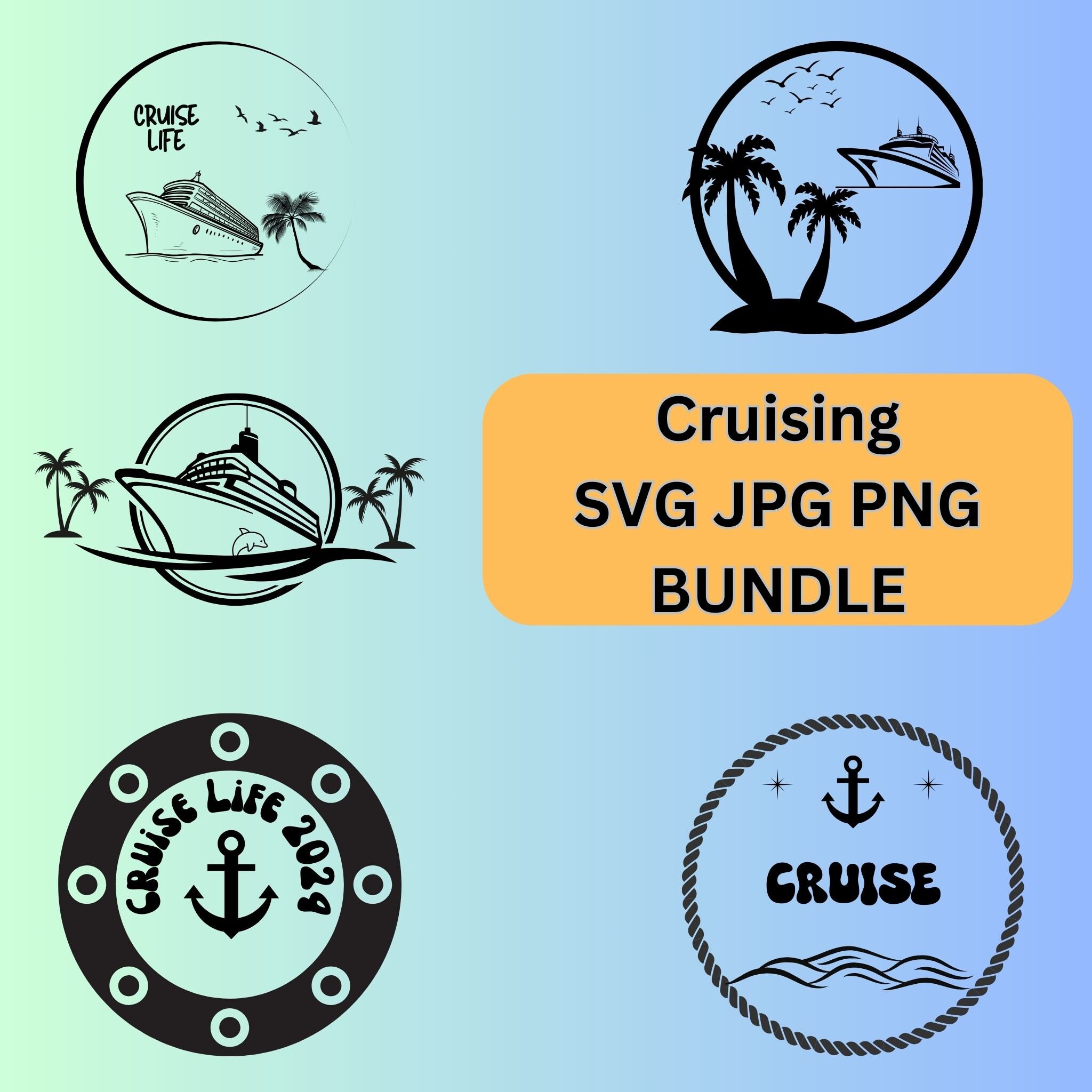 Cruising Themed SVG Designs | Cruise Boat Anchor Bundle | Cruise Svg ...