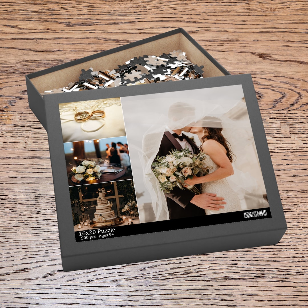 Personalized Couple Puzzle, Custom Photo Jigsaw, Photo Collage Puzzle ...