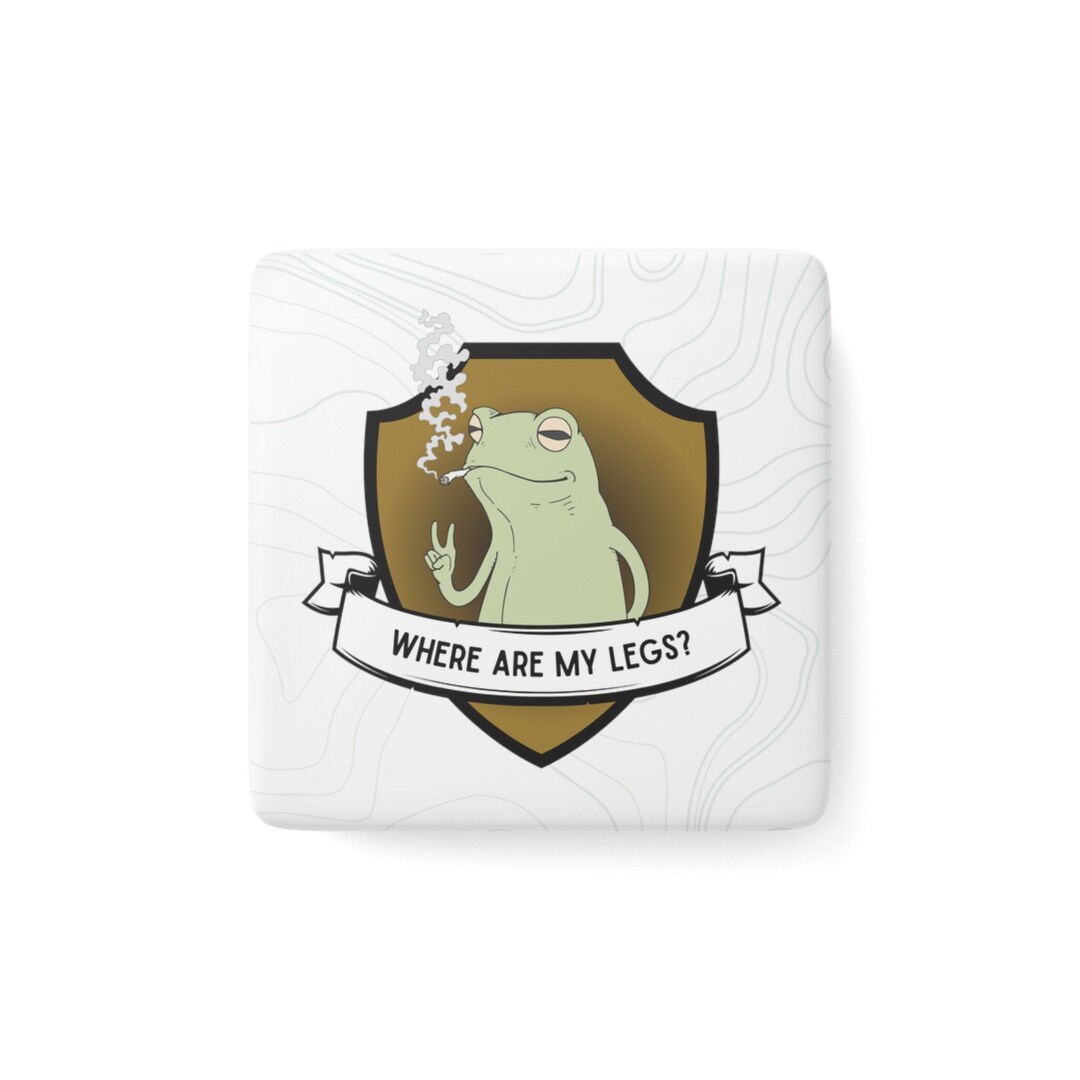 Funny Frog Magnet Where Are My Legs Funny Frog Gift Weird Magnet 420 ...