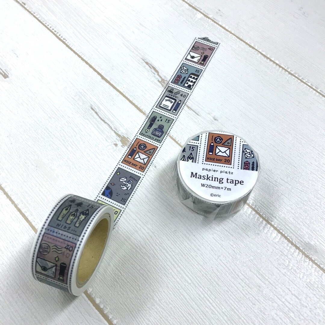 Papier Platz X Eric Small Things Washi Tape Stamp 20mm Cute and ...