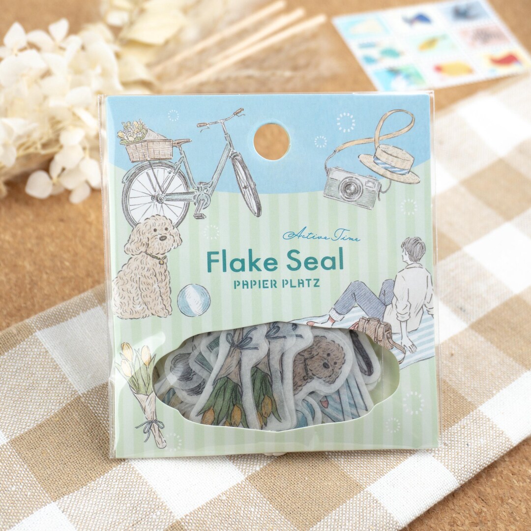 Papier Platz X Nakauchi Waka Washi Flake Stickers - Sunday Morning - Etsy