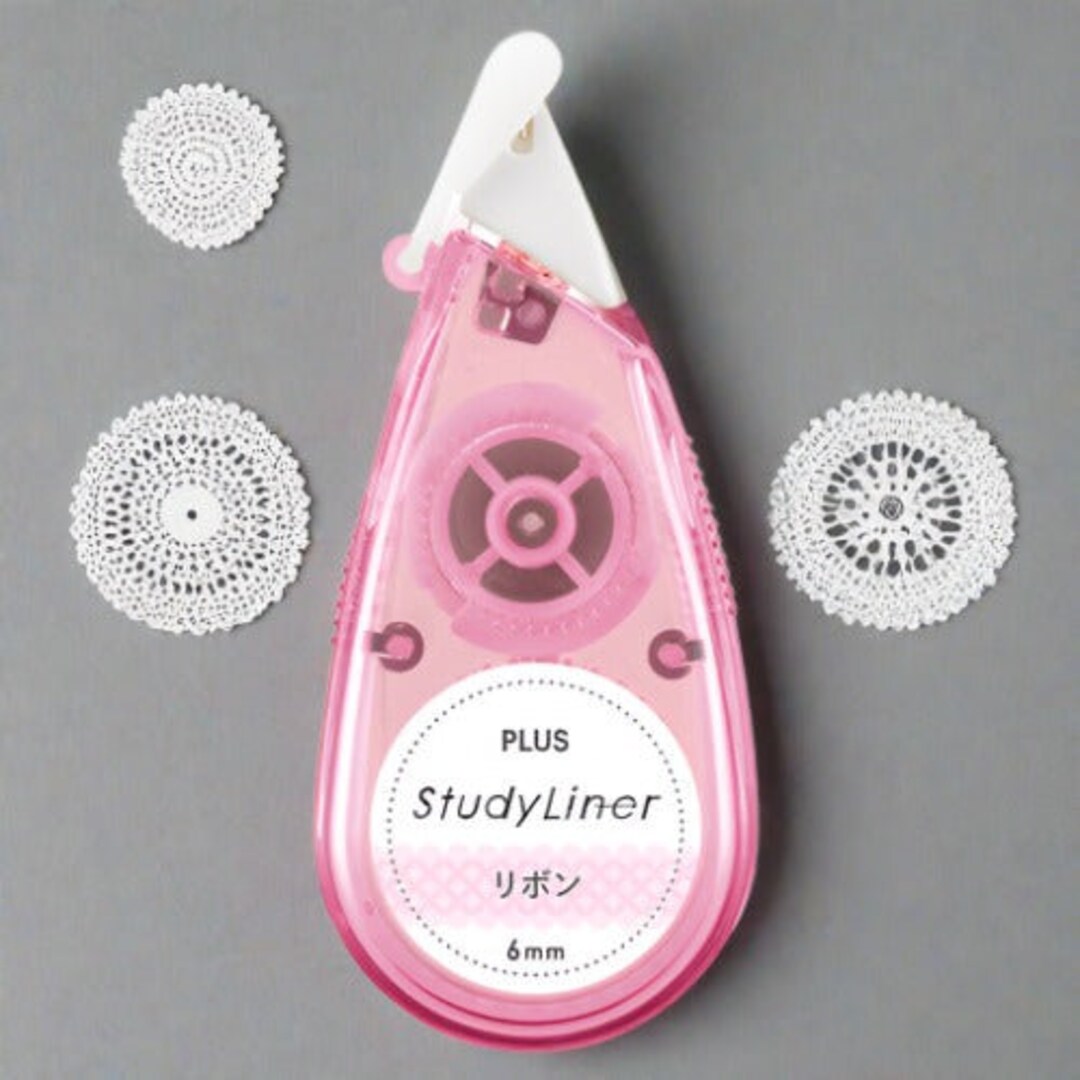 Plus Studyliner Highlighter Marking Tape - Ribbon Pink (6mm) | Student ...