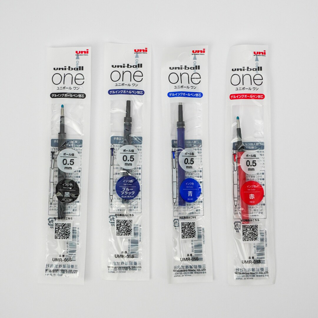 Uniball One Pen Refills - (0.5mm) Black/blue/blue-black/red | Student ...