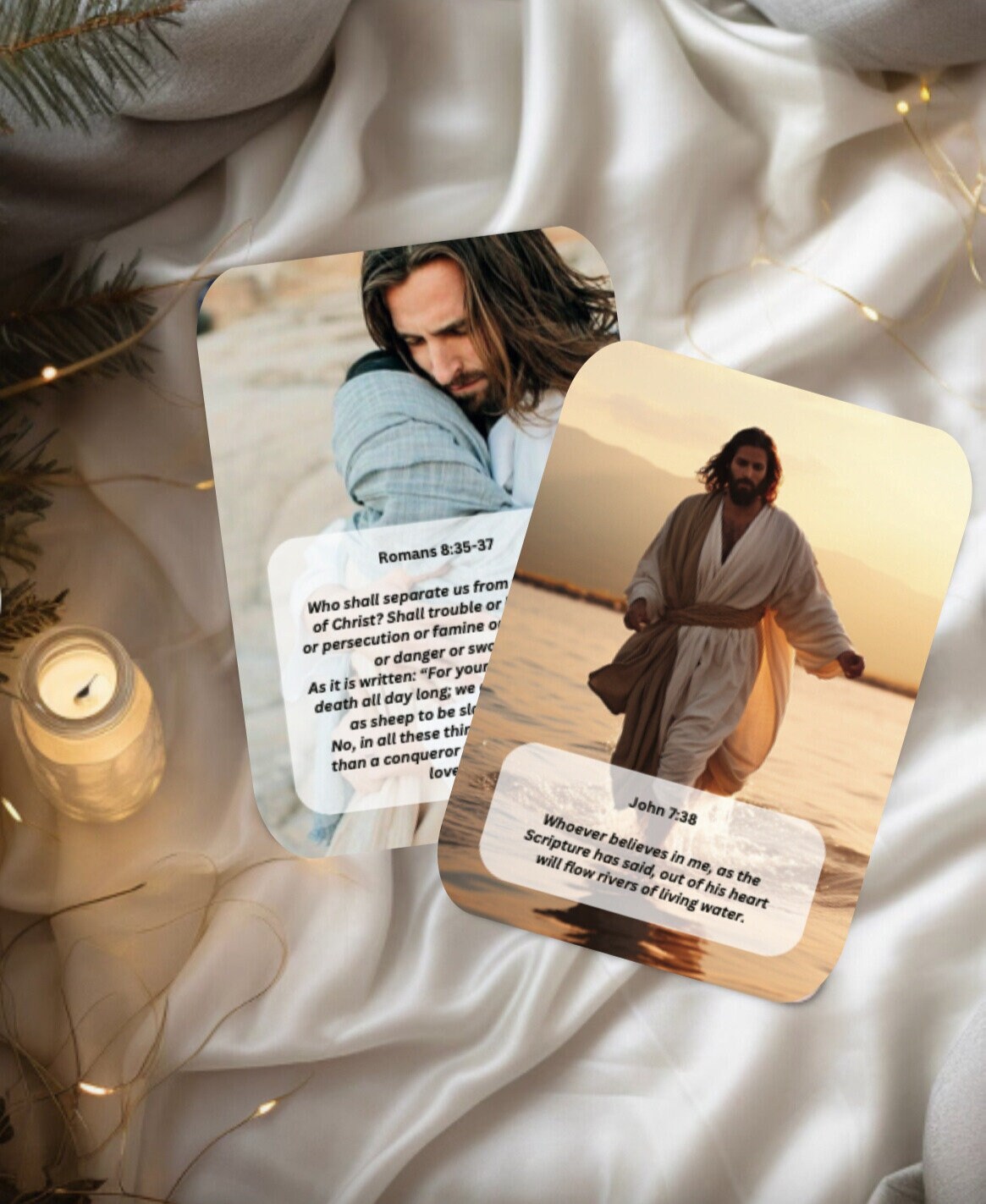 Jesus Christ Bible Verse Cards 70 Double Sided Religious Encouraging ...