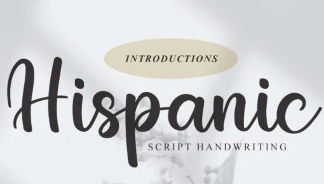 Hispanic Font, Script Font, Beautiful Font, Vintage Font, Retro Font ...