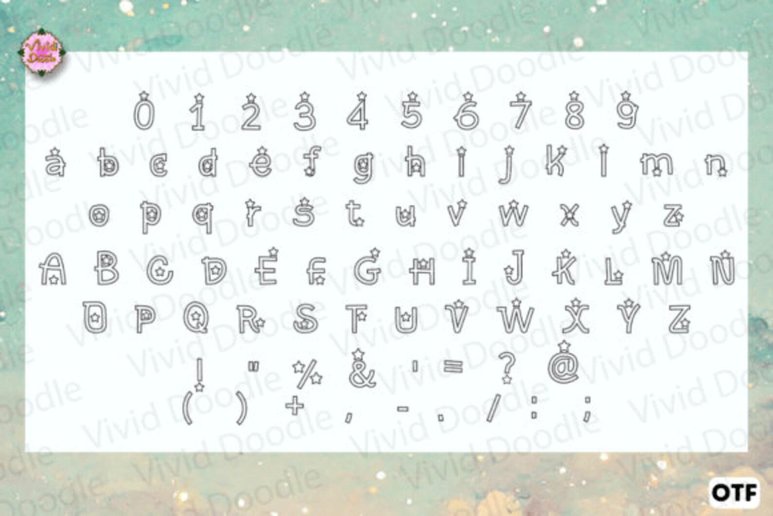 Hello Star Font, Unique Handwritten Font, Classic Serif Font, Retro ...