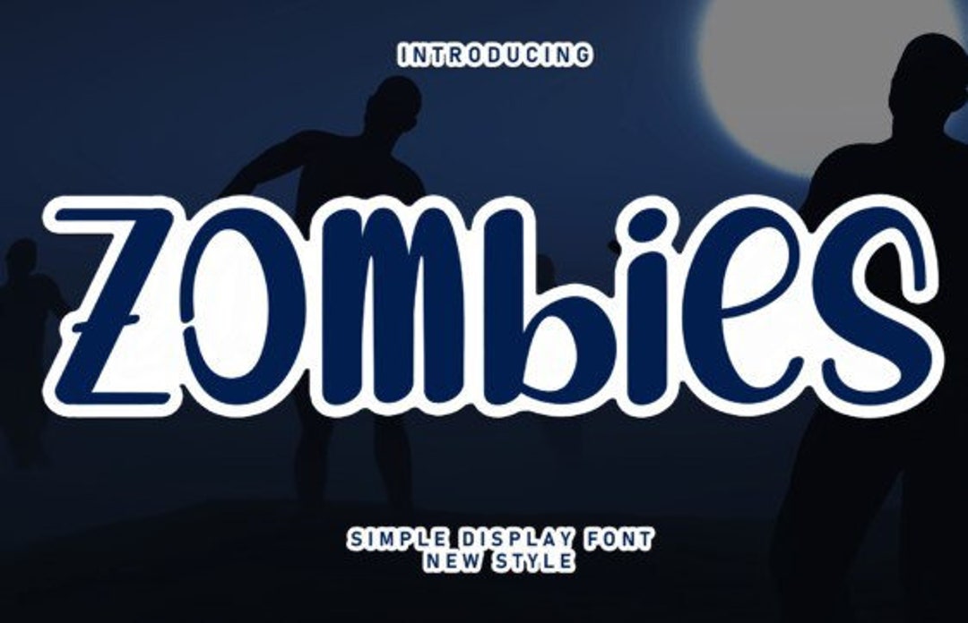 Zombies Font, Halloween Font, Cricut Font, Modern Font, Casual Font ...
