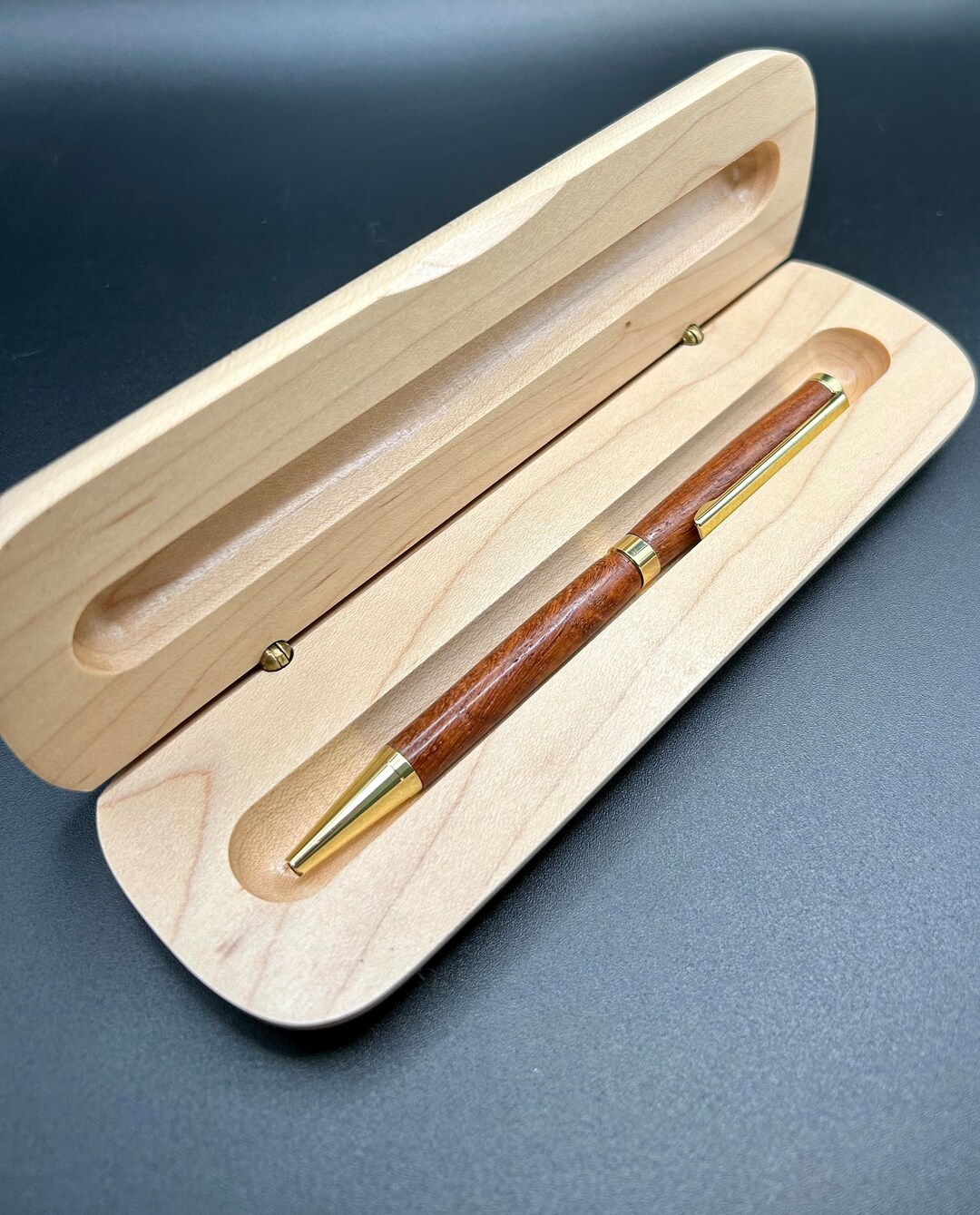 Single Pen Case Made of Maple Wood, Natural Color. for Slim Line Pens ...