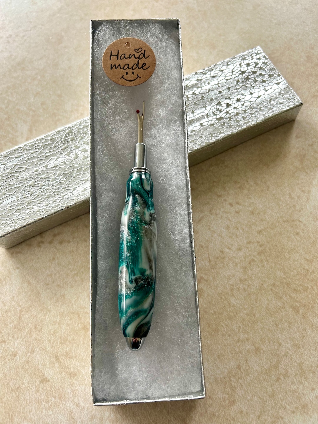 Seam Ripper With Small Ripper Blade,handmade,acrylic,sewing Tool,green ...