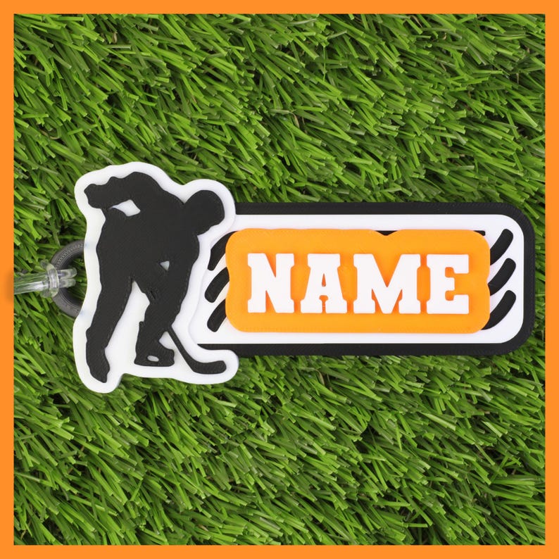Custom Ice Hockey Bag Tag • Personalized Hockey Player Gift - Etsy