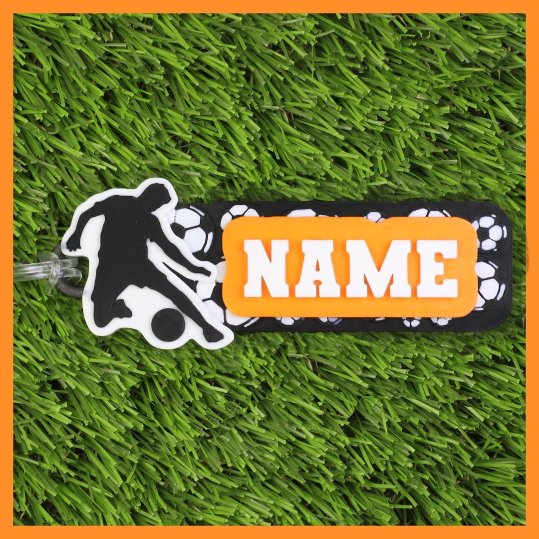 SOCCER BAG TAG • Customizable Soccer Name Tag • Soccer Gift • Perfect ...