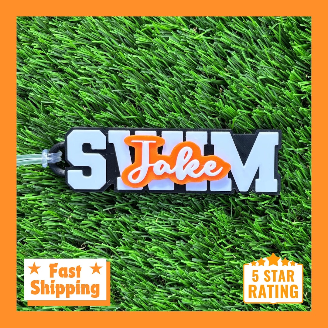 Personalized Swim Bag Tag • Swimmer Gift • Swimming Accessories ...