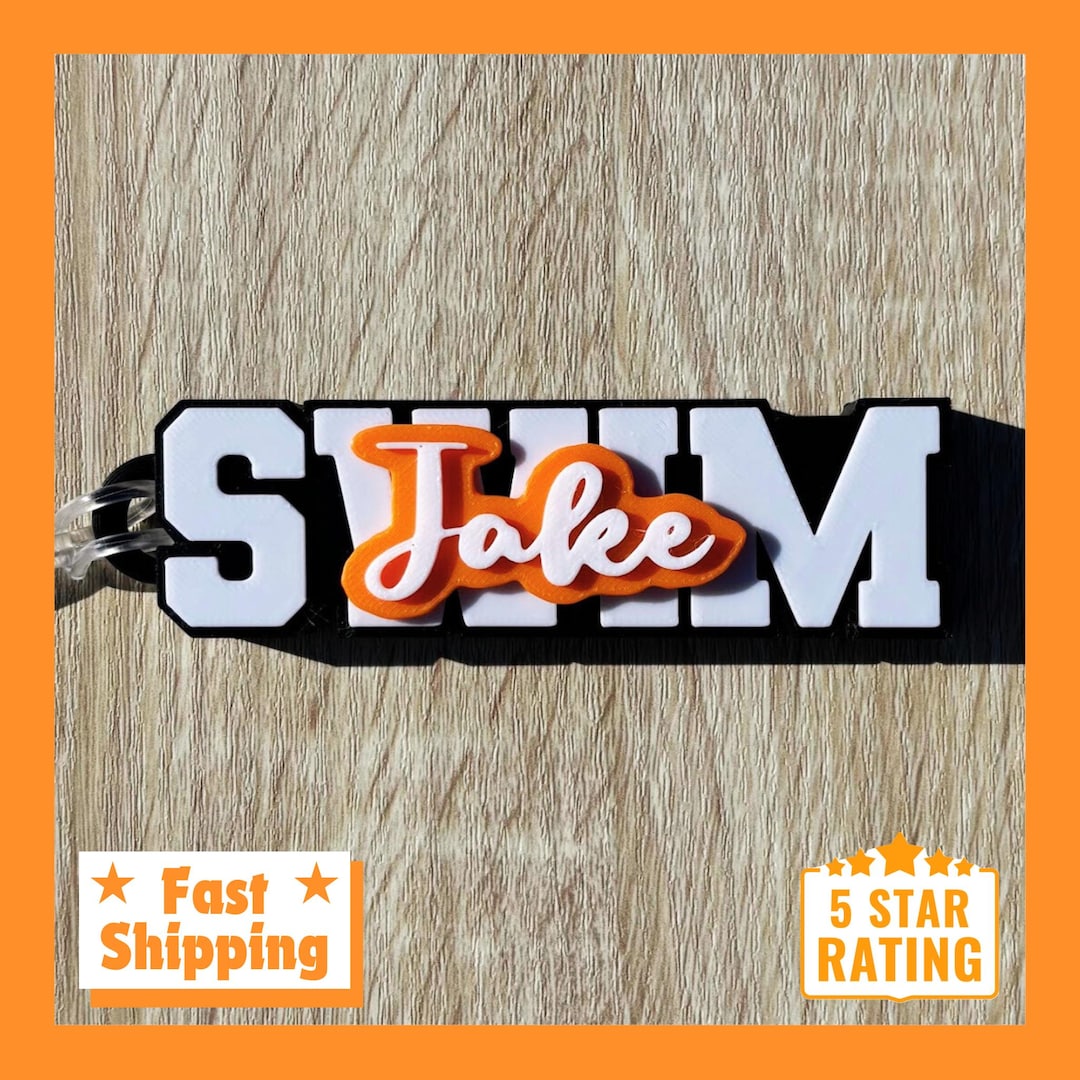 Personalized Swim Bag Tag Swimmer Gift Swimming Accessories ...