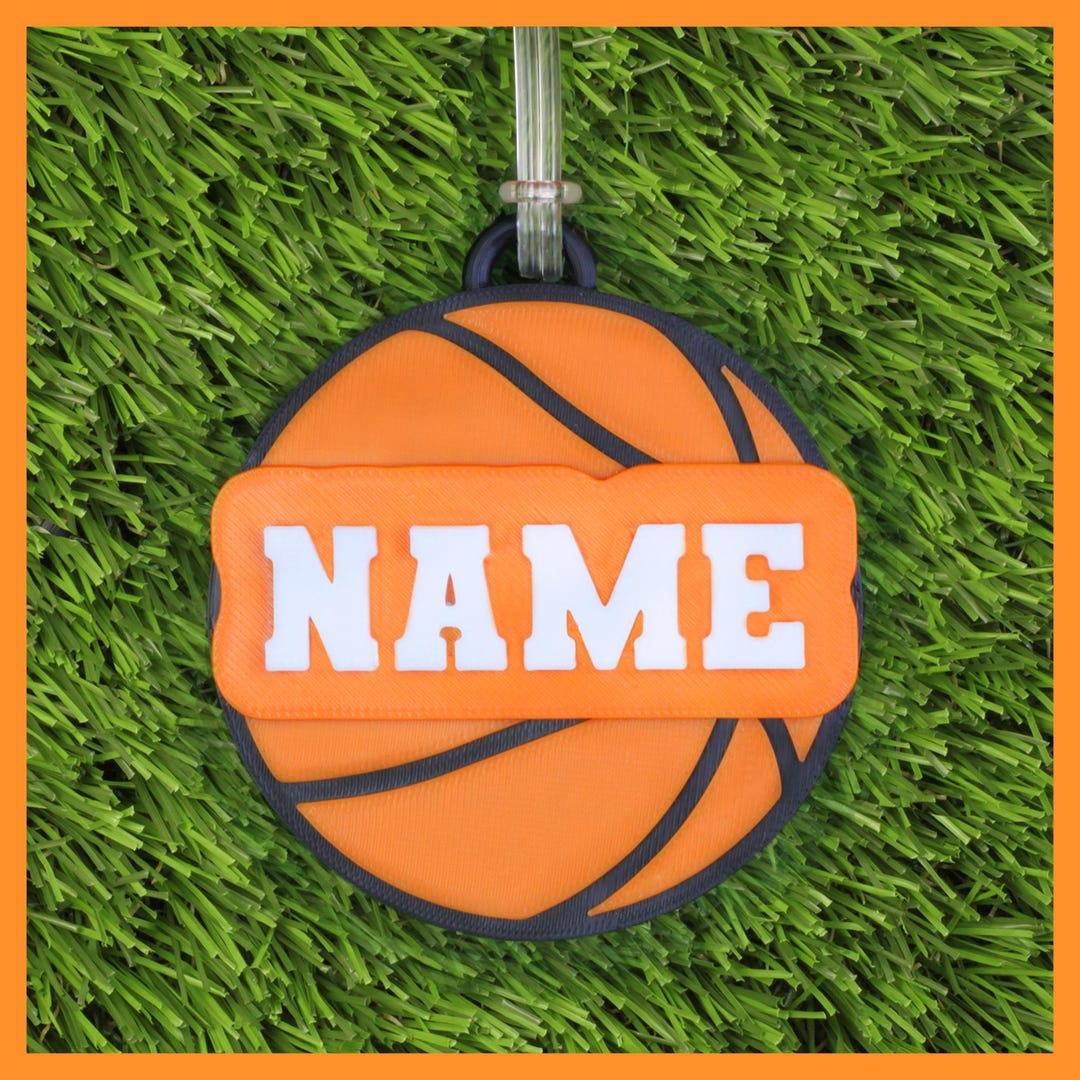 Custom Basketball Bag Tag • Personalized Name Tag - Etsy